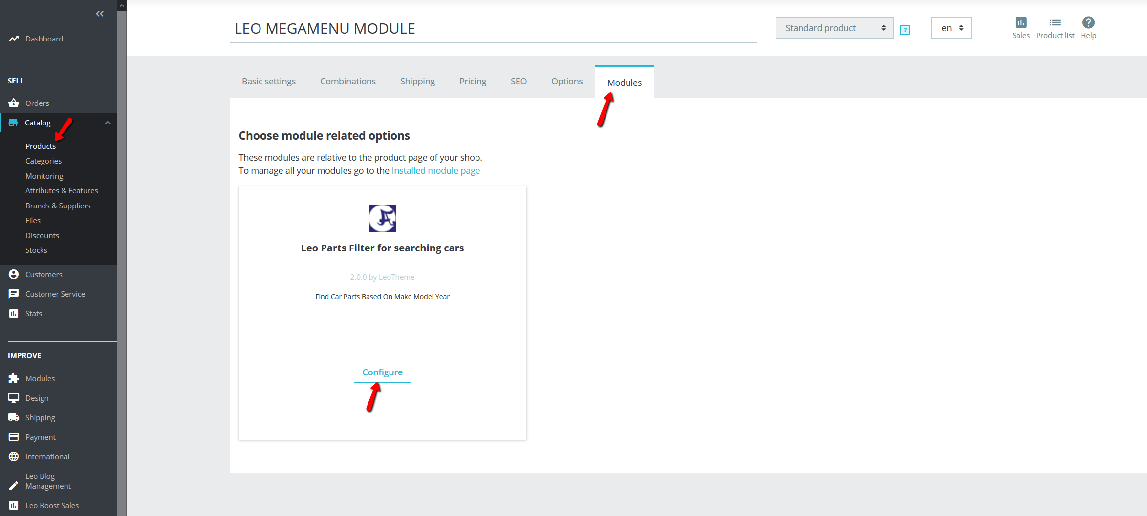 Leo Parts Filter - Userguide